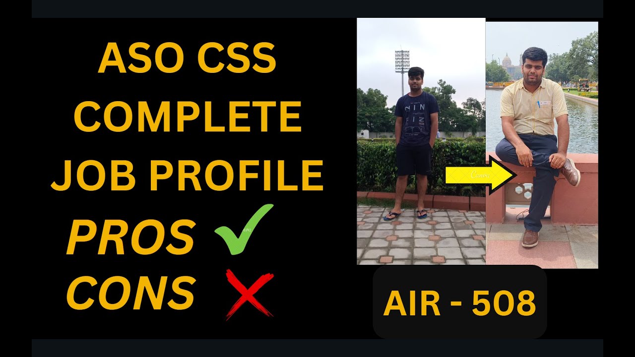ASO CSS Job profile | My personal experience | SSC CGL Motivation # ...