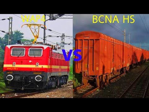 Double Heading WAP4 Locomotive + BCNA HS Goods Coach - New Update ...