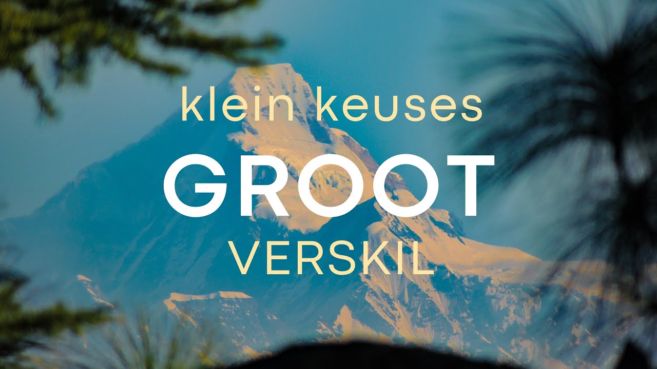 Klein Keuses, Groot verskil - Jou gedagtes - YouTube