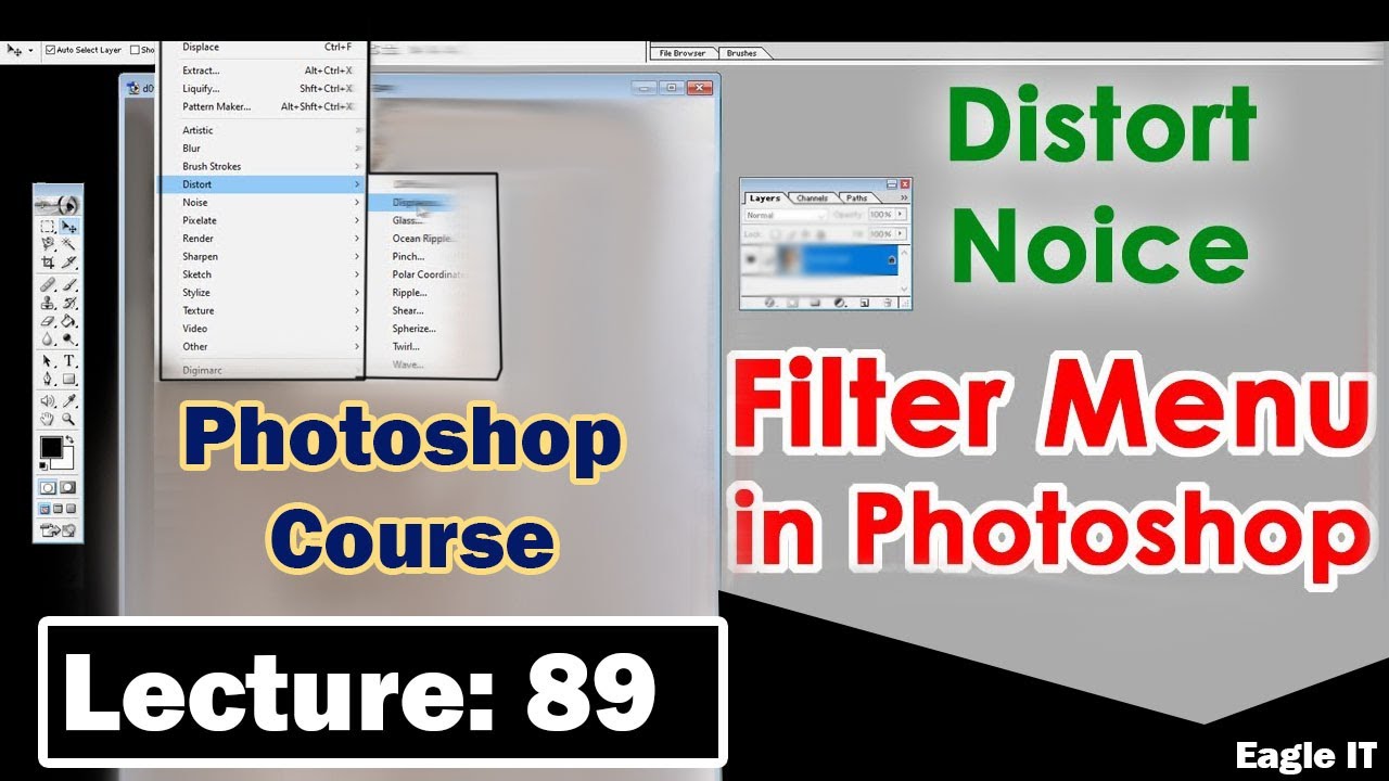 Distort & Noise - Filter Menu in Photoshop - YouTube