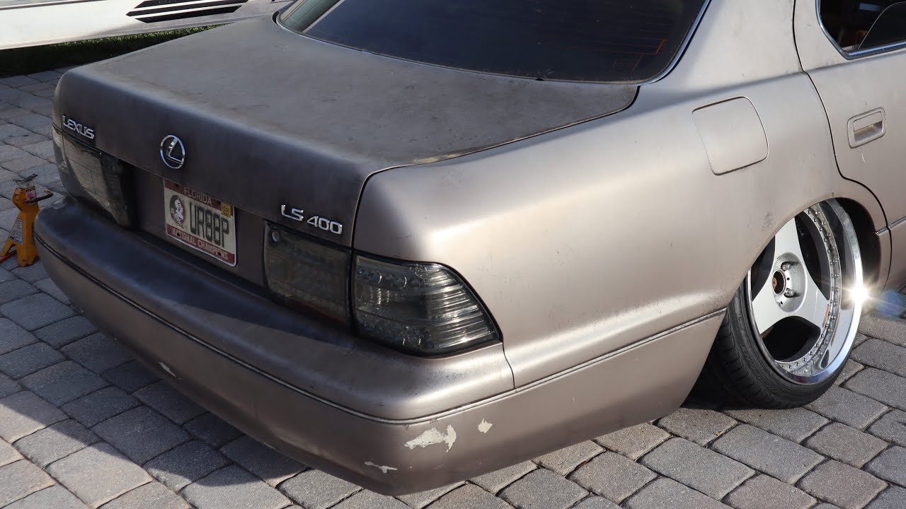 LS400 REAR FRAME NOTCH (FOR MORE LOW) - YouTube