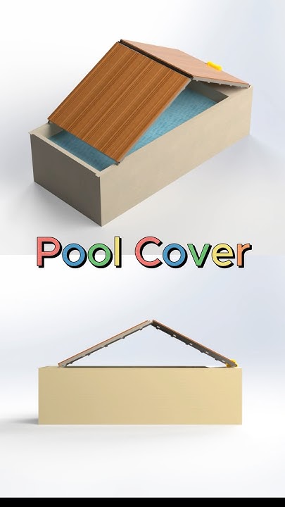 Swimming pool cover designed and animated in SolidWorks #machine # ...