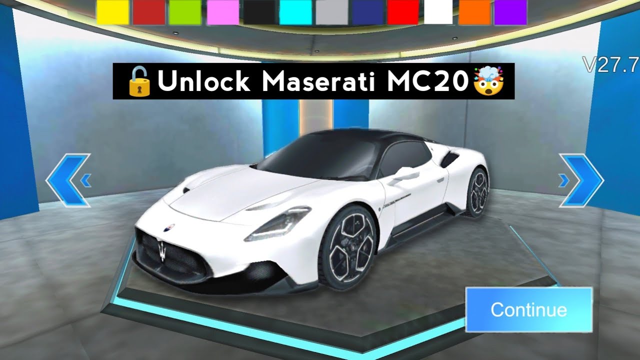 🤯Unlock NEW Car Maserati MC20 - 3D Driving Class 2023 - Update Version ...
