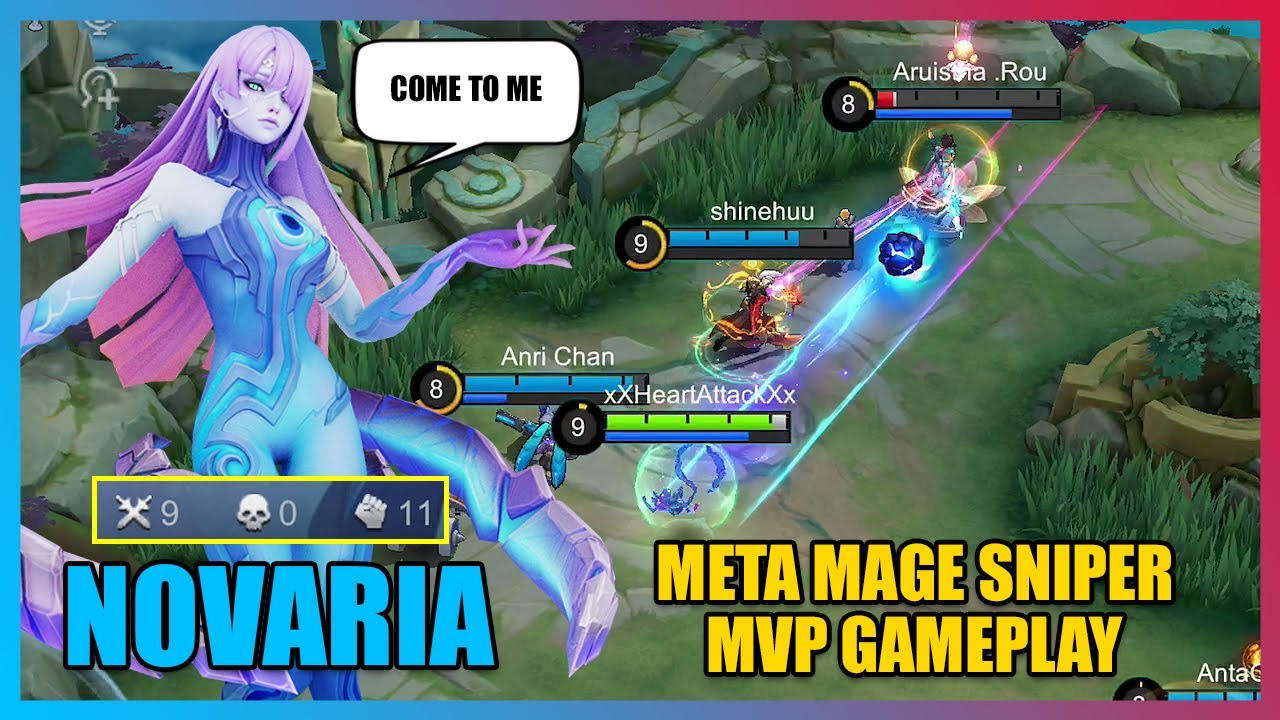 NOVARIA MOBILE LEGENDS GAMEPLAY - YouTube