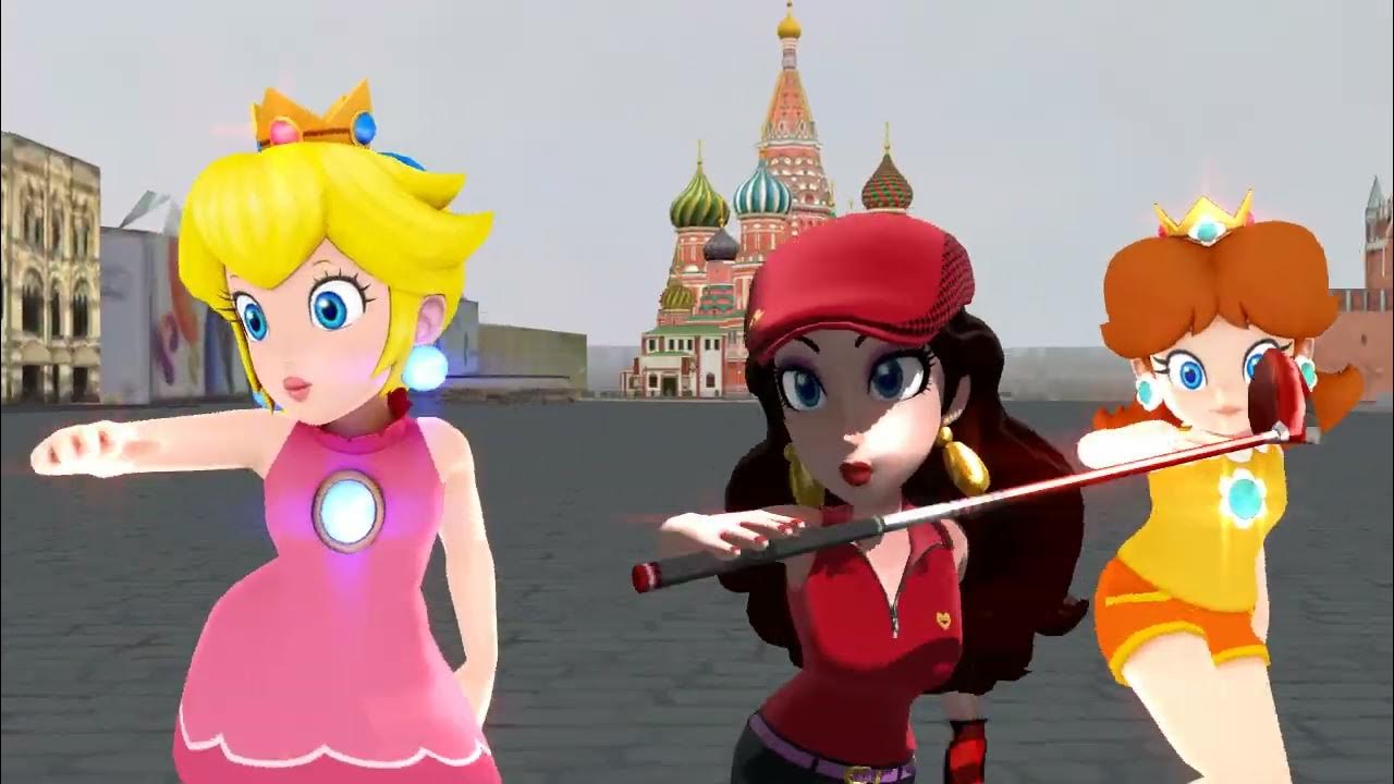 MMD Forever Young Rosalina Peach Daisy Pauline (but it's in Moscow) - YouTube