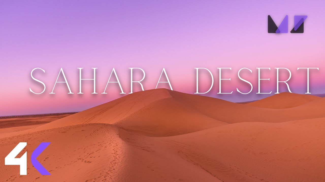 Beautiful Scenery in the Sahara Desert | 4K Drone Video along with ...