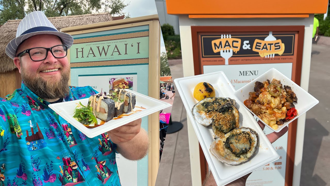 EPCOT Food & Wine Festival | NEW Food Update | Spam Musubi & Mac & Eats ...