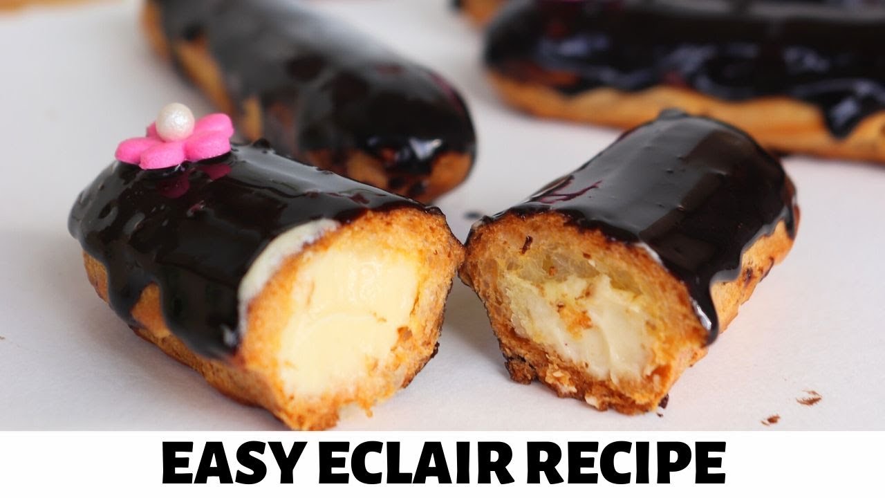 Éclair With Hazelnut Mousseline - YouTube