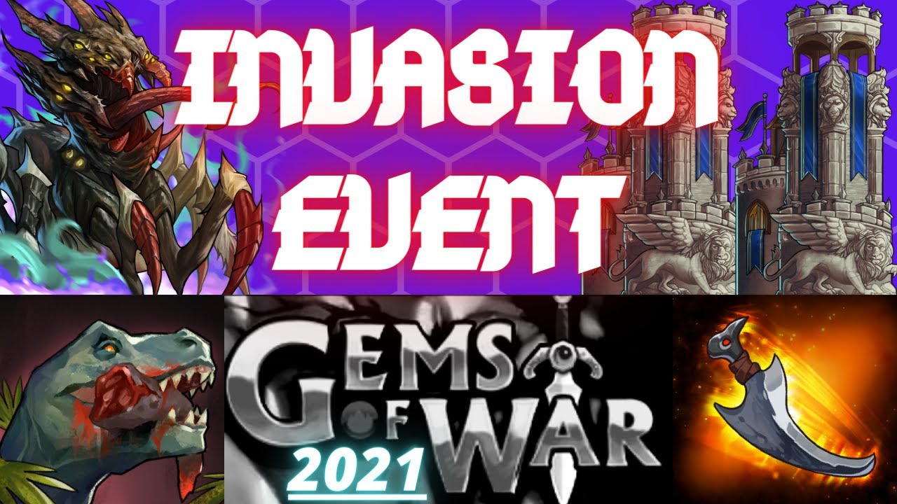 2 EASY MODE INVASION TEAMS | Gems of War EVENT GUIDE 2021 | Toppling ...