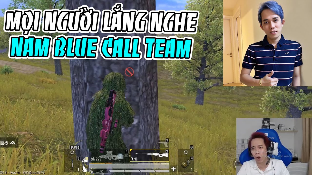 Nam Blue | MỌI NGƯỜI HAY LẮNG NGHE NAM BLUE CALL TEAM | PUBG Mobile ...