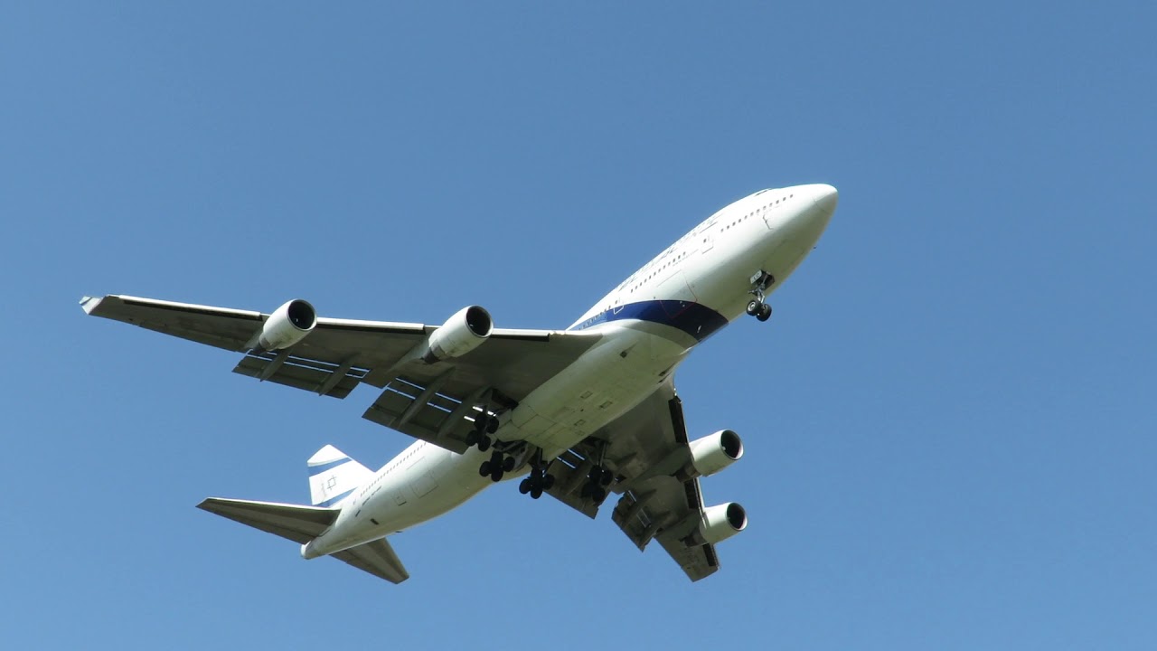 Boeing 747-400 EL AL landing to Bucharest Airports / Henri Conada ...