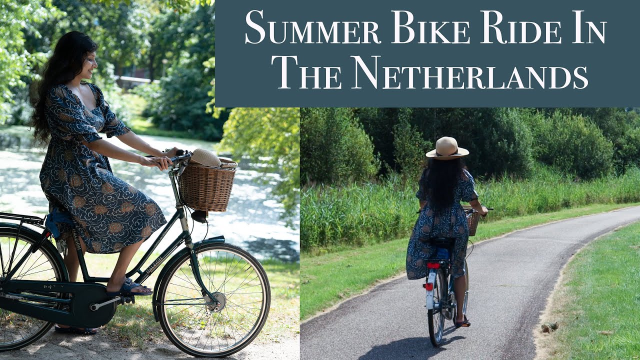 Cycling through Dutch countryside 🇳🇱| Summer Bike Ride in Netherlands ...