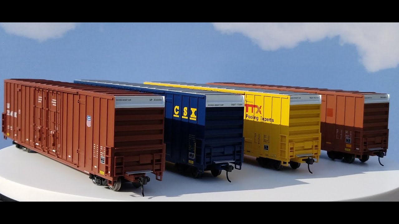 Walthers Mainline 60' High Cube Plate F Boxcar - YouTube