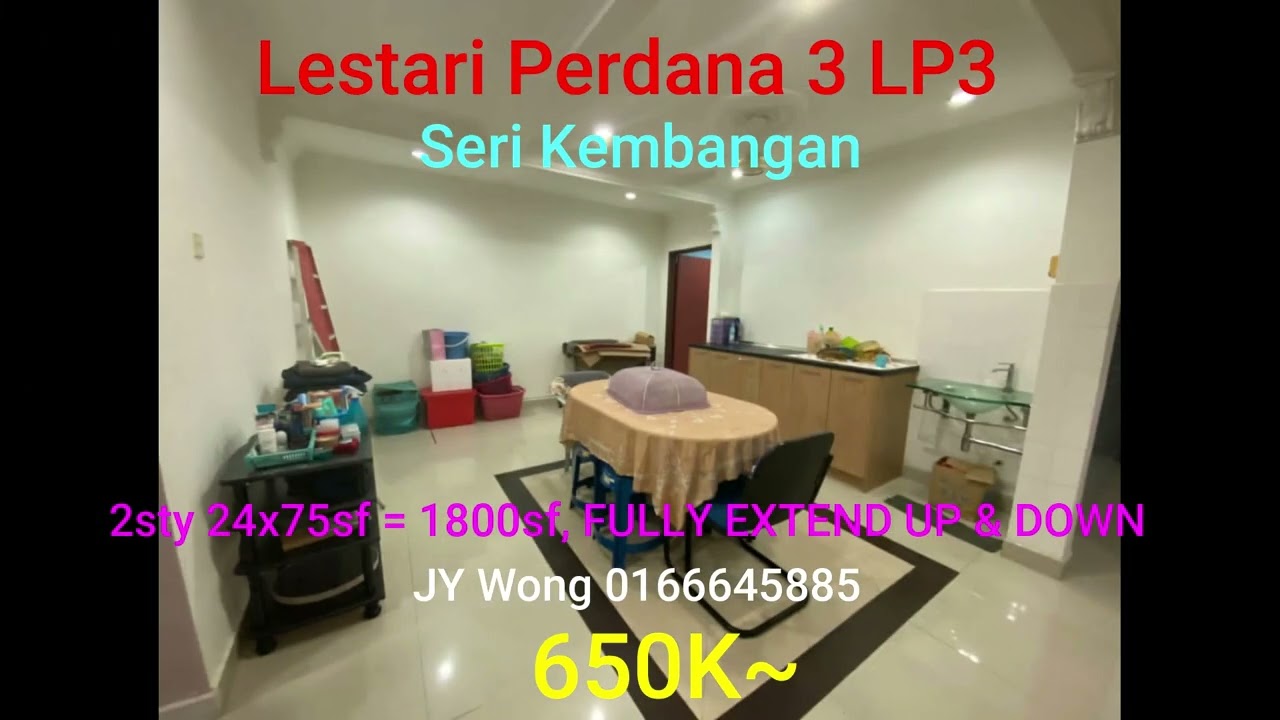 Lestari Perdana 3 LP3, Seri Kembangan (24x75sf) 5 Room FULLY EXTENDED ...