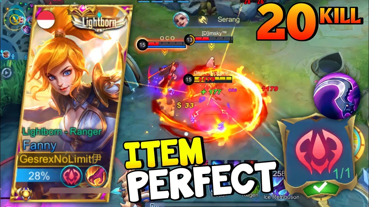 20 KILL !!! SET EMBLEM FANNY HEMAT ENERGY DAN BUILD FANNY TERSAKIT 2022 ...