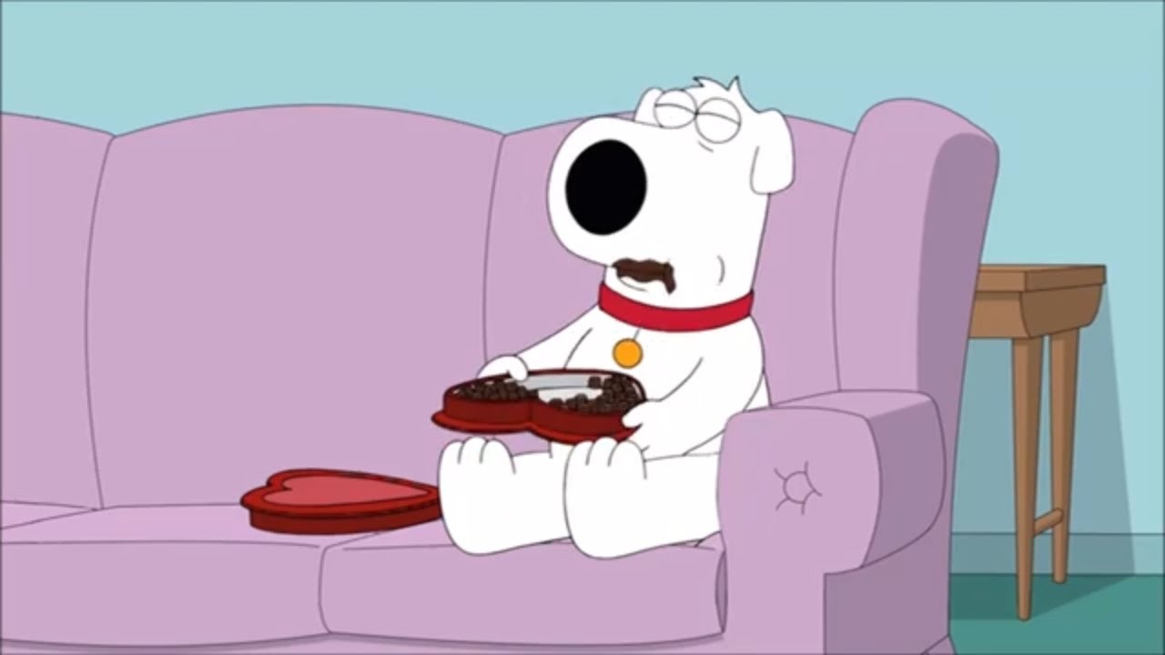 Family Guy - Brian Get's Poisoned With Chocolate - YouTube