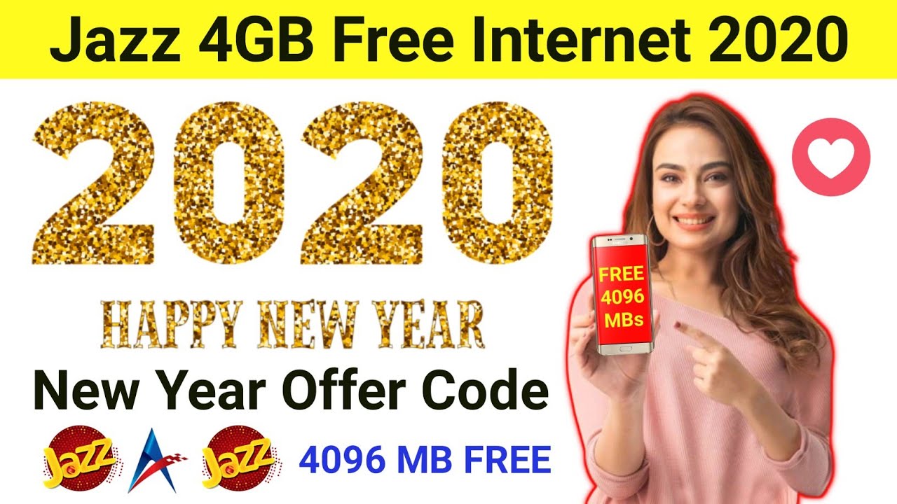 Jazz New Year Offer 2020 | Jazz Free Internet Code 2020 | Jazz Free ...