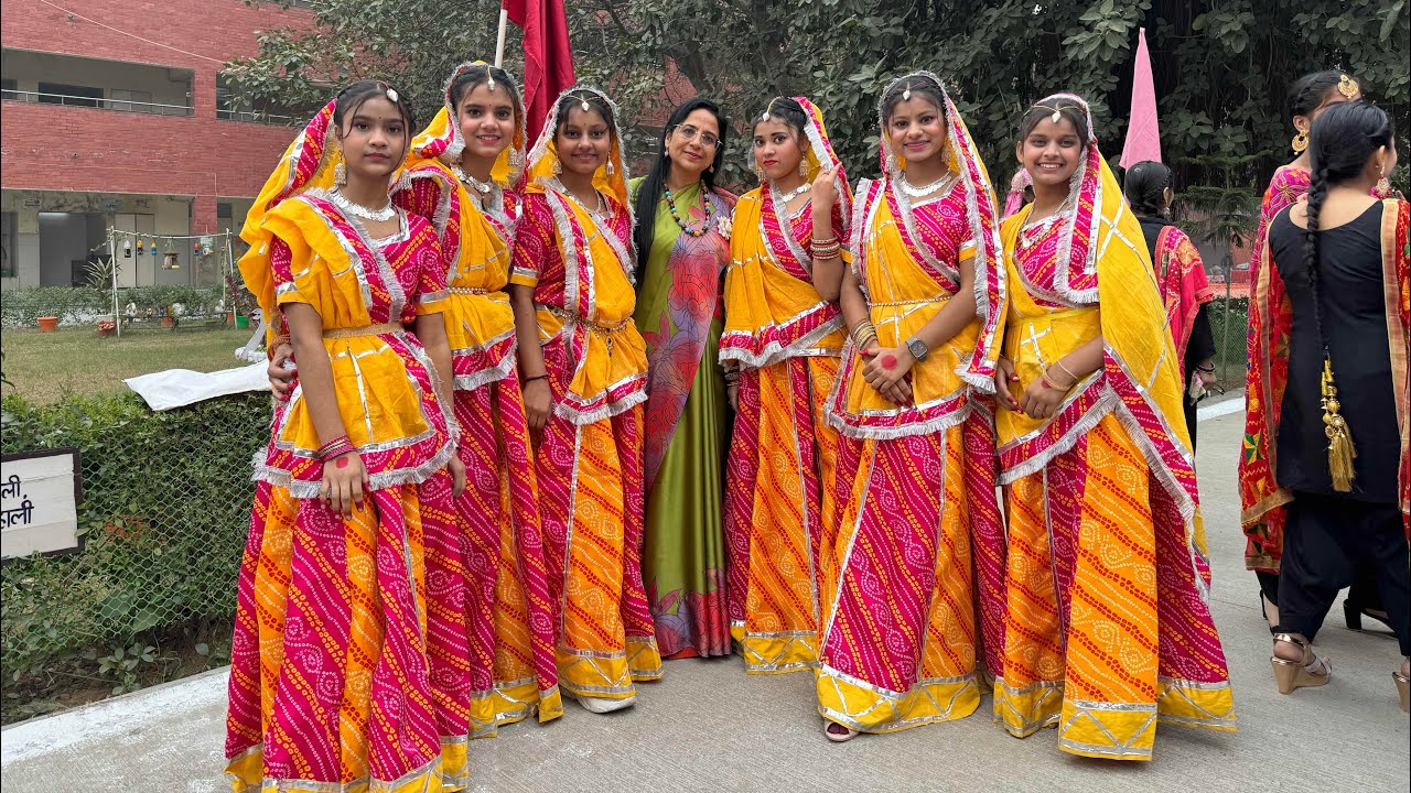 Terah Taali Dance - Annual Function 2023-24 SKV No.1 Chand Nagar - YouTube