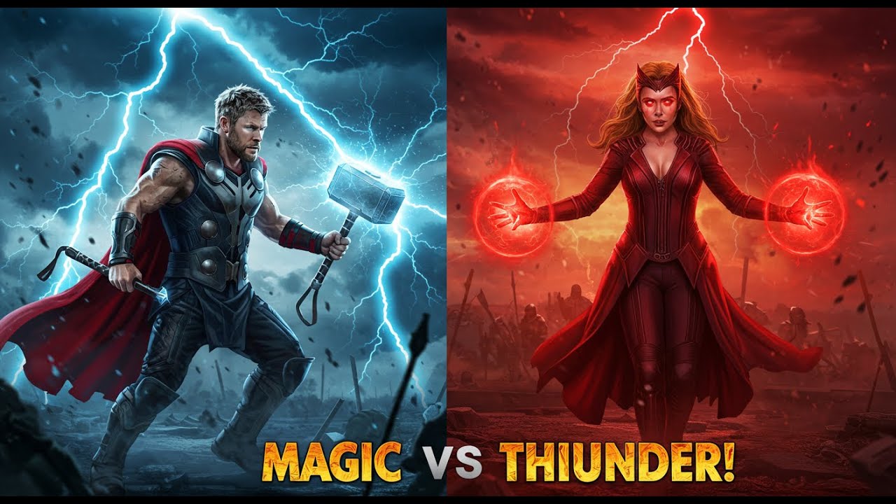 Thor vs Scarlet Witch: MAGIC vs THUNDER ⚡ Epic Showdown – Who Wins ...