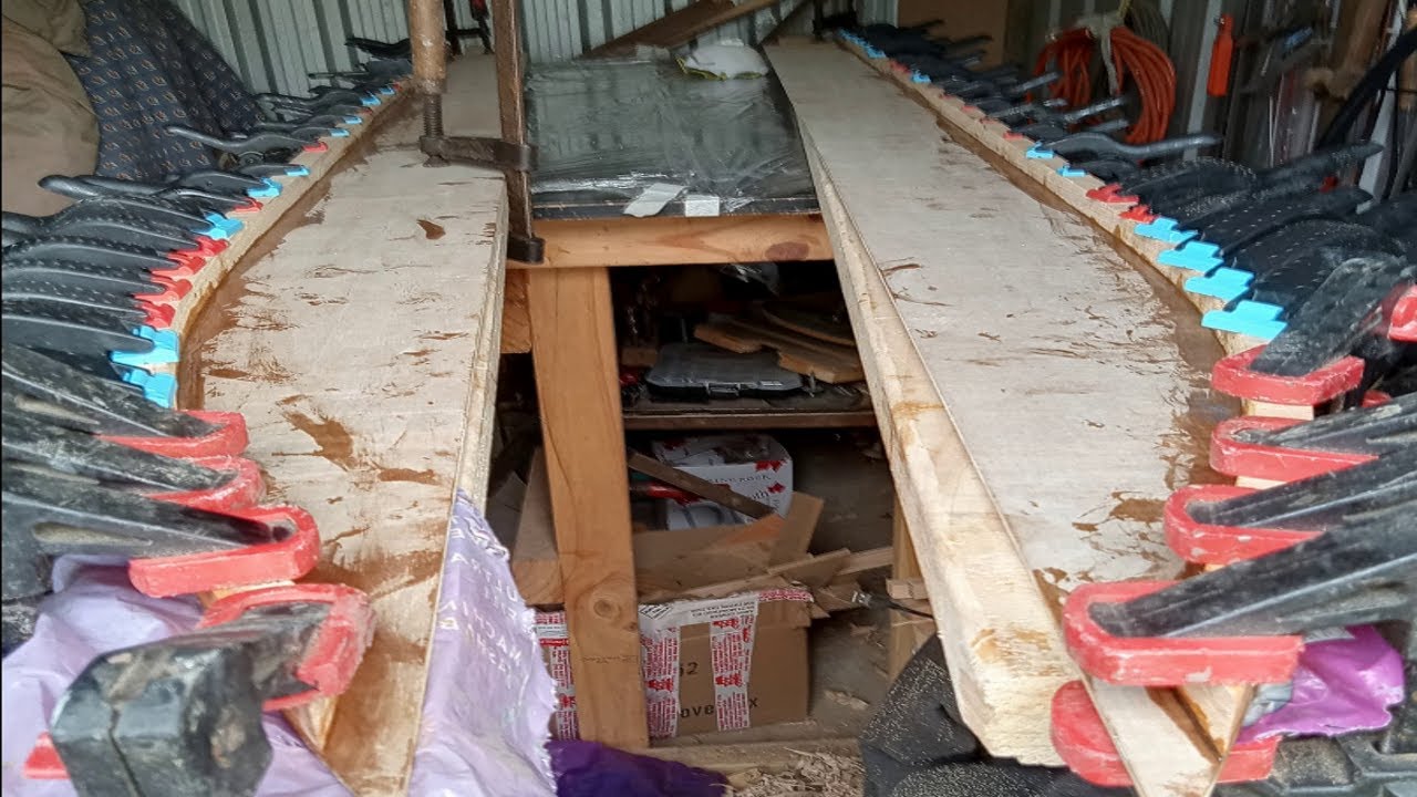 Building an outrigger sailing canoe Part 5 Ama - YouTube