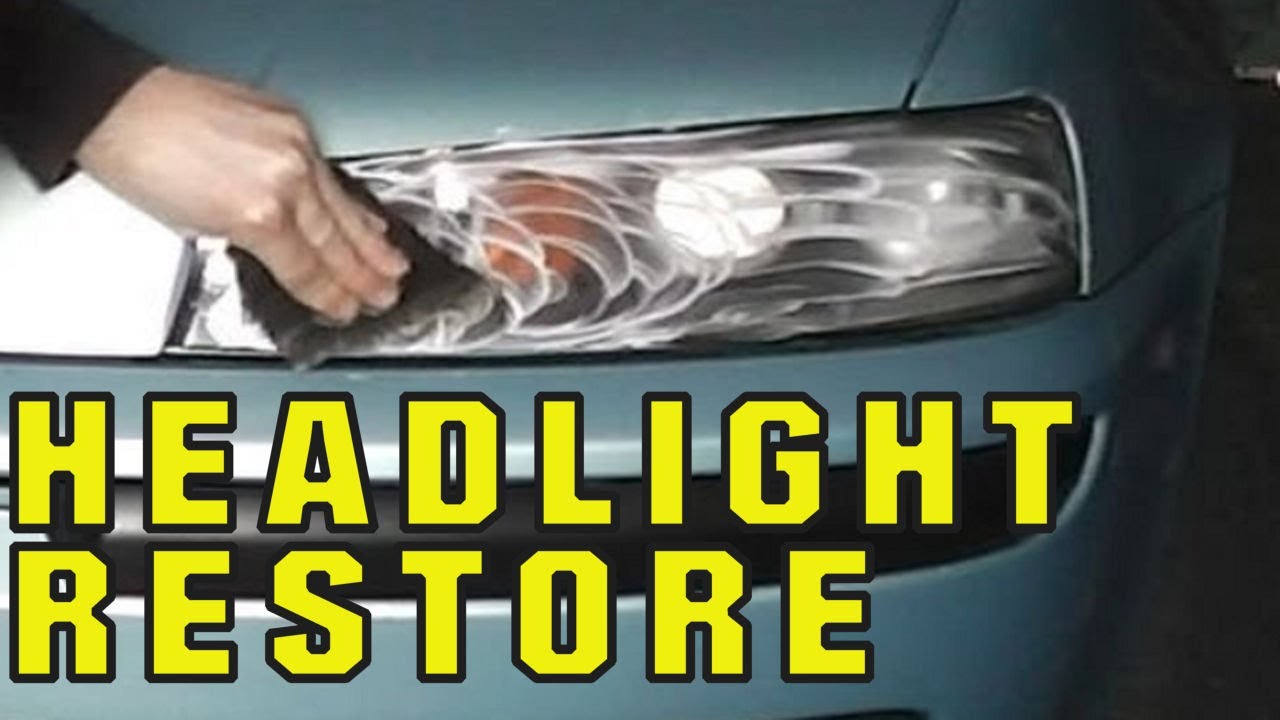 How to Restore Headlight Lenses with Toothpaste! (Before & After) - YouTube