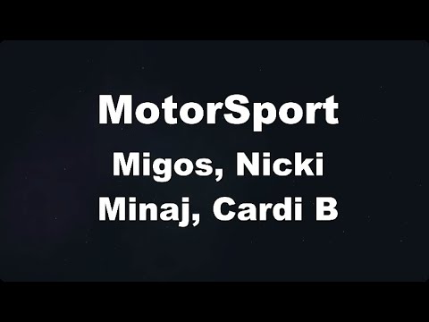Karaoke♬ MotorSport - Migos, Nicki Minaj, Cardi B 【No Guide Melody】 Instrumental