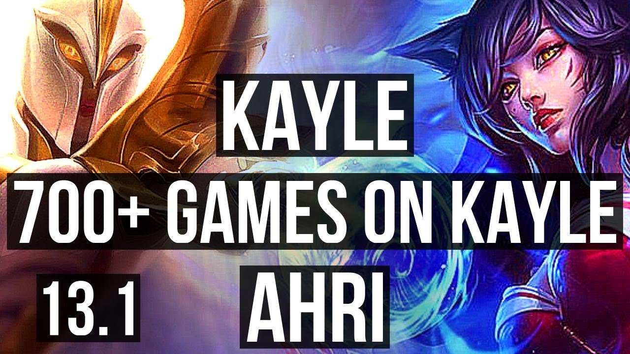 KAYLE vs AHRI (MID) | 700+ games, 2/1/4 | EUW Master | 13.1 - YouTube