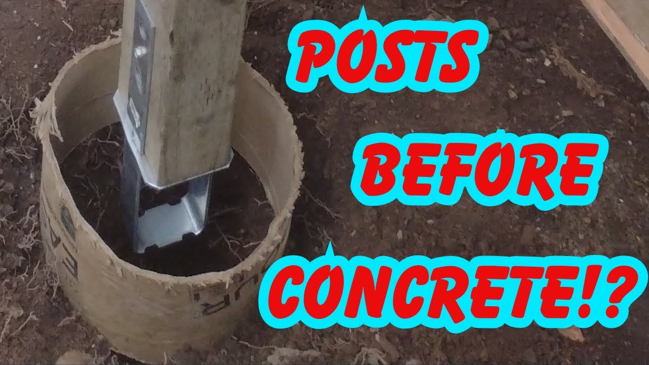 Replace Post. BUILD TOP DOWN Technique for house or deck - YouTube
