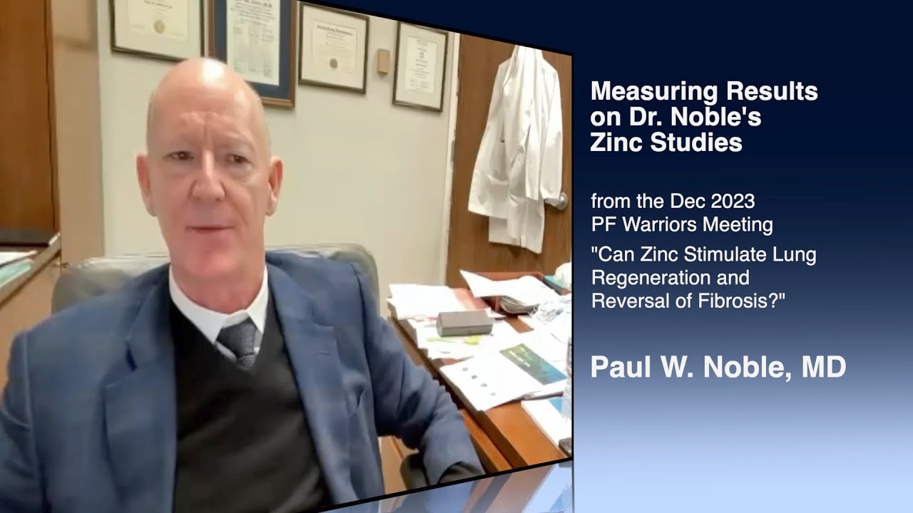 Measuring Results on Dr. Noble's Zinc Studies, a Meeting Moment from PF ...