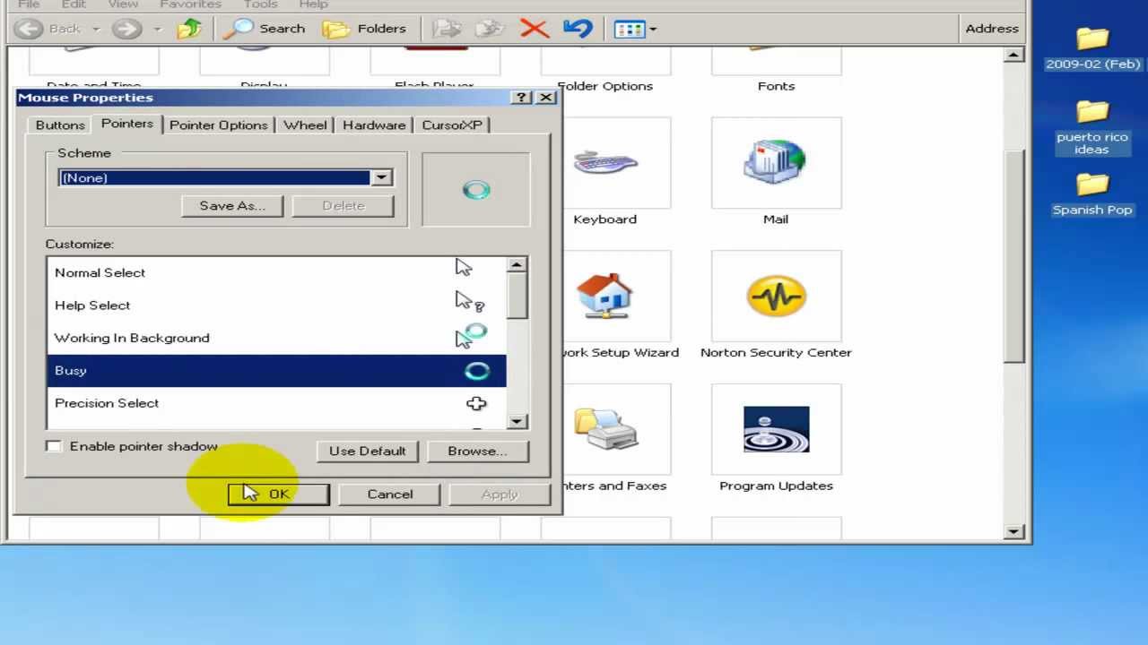 How to get vista cursors on XP - YouTube