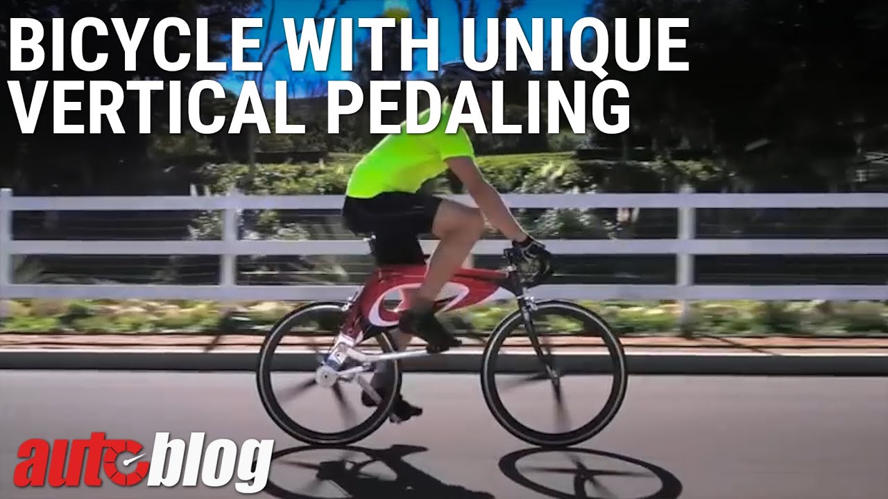 Bicycle with unique vertical pedaling - YouTube