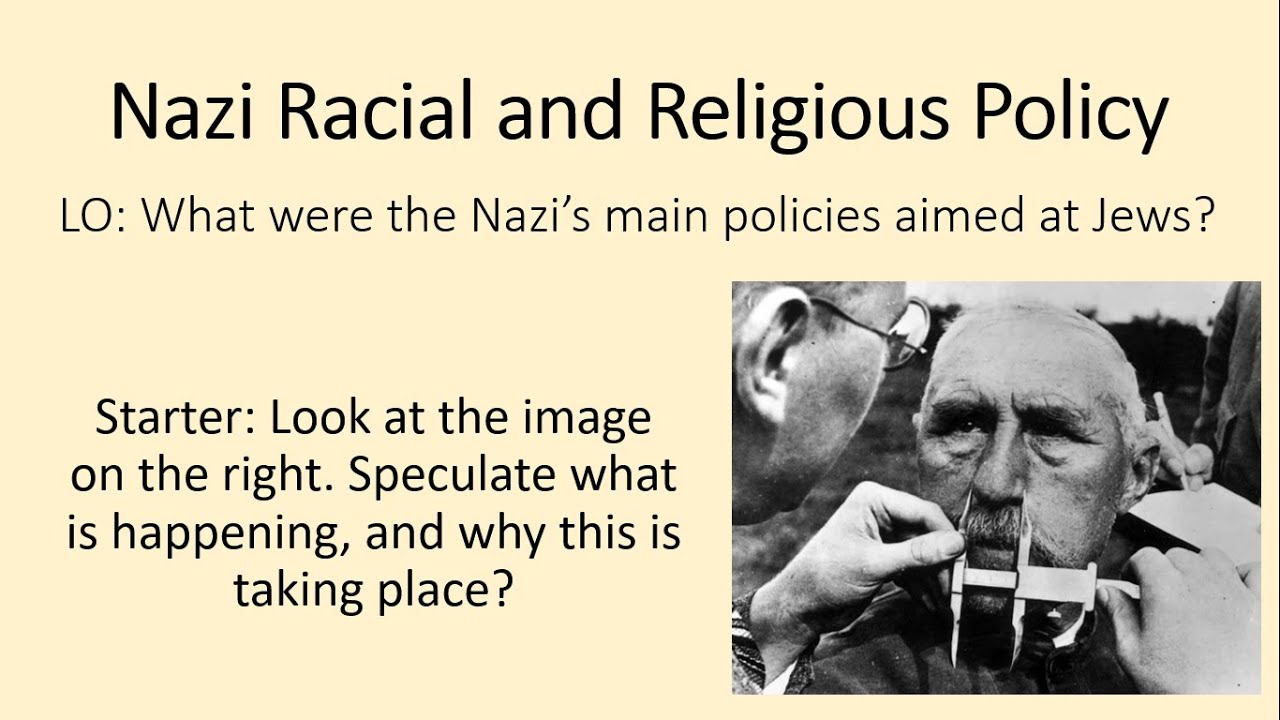 Germany Unit 5- Lesson 5 - Racial and Religious Policy - YouTube