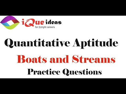 Boats and Streams | Quantitative Aptitude | Maths | Practice Questions ...
