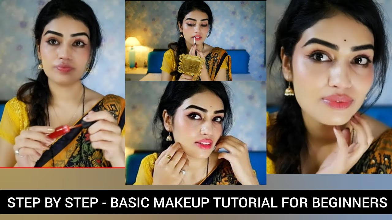 STEP BY STEP-BASIC MAKEUP TUTORIAL FOR BEGINNERS - YouTube