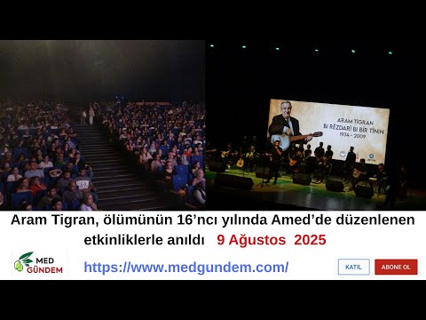 Aram Tigran, ölümünün 16’ncı yılında Amed’de düzenlenen etkinliklerle anıldı