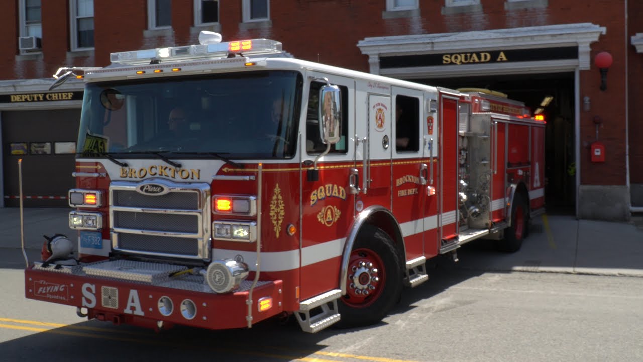 *SENTRY F2 SIREN* Brockton MA Squad A Responding - YouTube