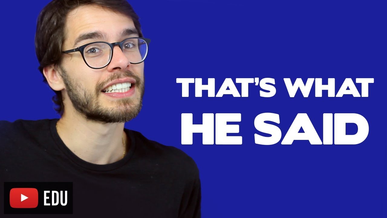 That’s what he said / If you know what I mean - Expressões em inglês #2 ...