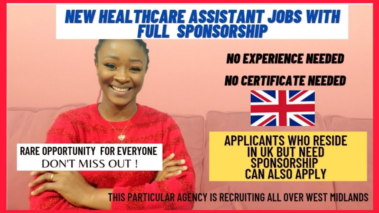 New Healthcare Assistant Jobs With Tier 2 Visa SPONSORSHIP No Cert No new-healthcare-assistant-jobs-with-tier-2-visa-sponsorship-no-cert-no