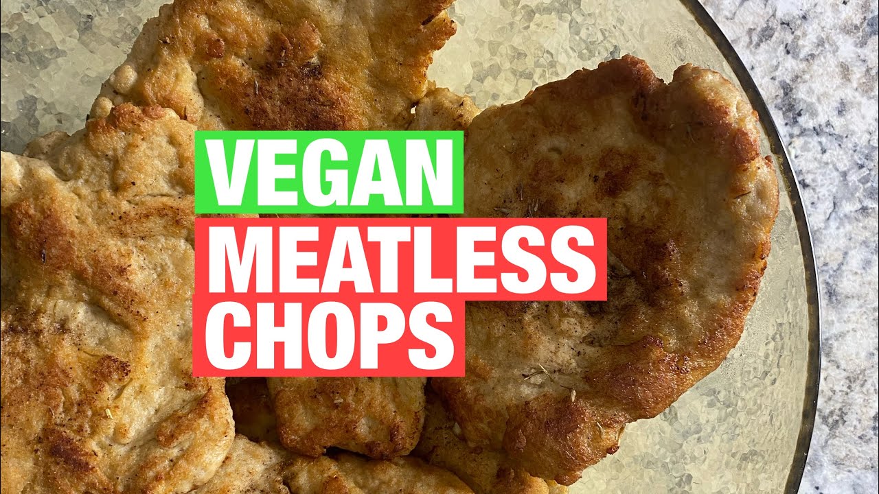 VEGAN MEATLESS CHOPS RECIPE - YouTube