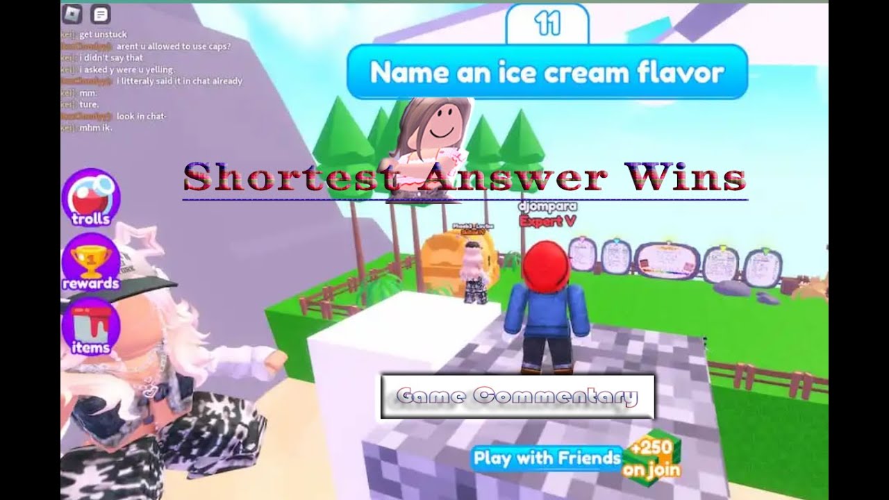 Shortest Anwser Wins - #2（Roblox game series） - YouTube