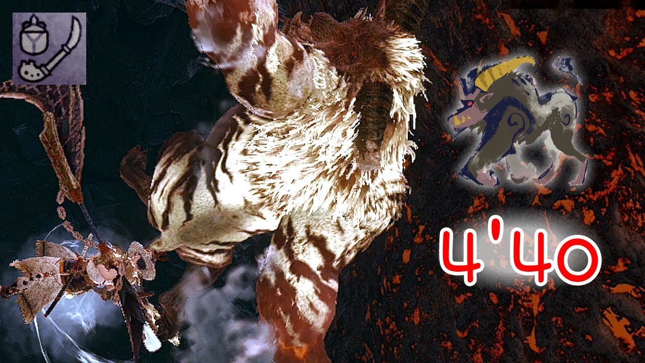 MHRise ] 조충곤 - 라잔 4'40 / Rajang Insect Glaive Solo - YouTube