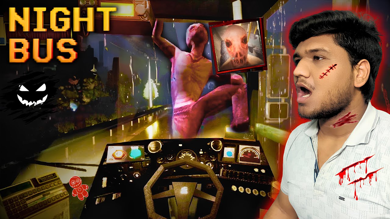THIS DRIVING JOB IS VERY SCARY😱😱 (NIGHT BUS GAMEPLAY) - YouTube