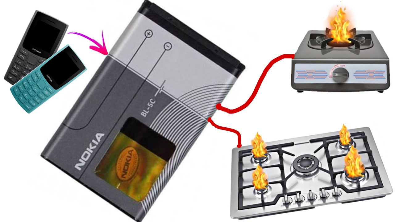 I Turn Old Phone Battery into a Free Gas for cooking, Future Gas - YouTube