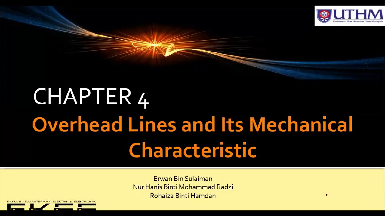 BEF 36003 | Chapter 4: Overhead Line and Its Mechanical Characteristics ...