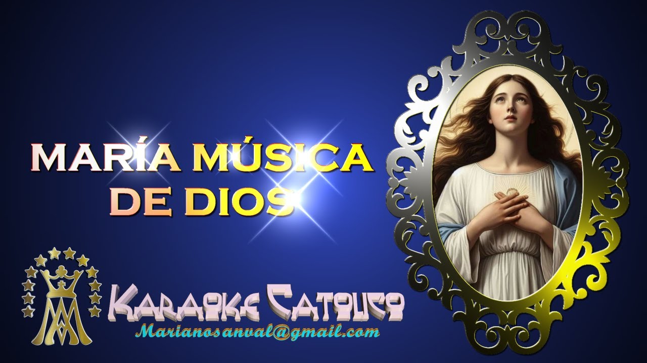 MARIA MUSICA DE DIOS (VERSIÓN KARAOKE CON GUÍA) - YouTube