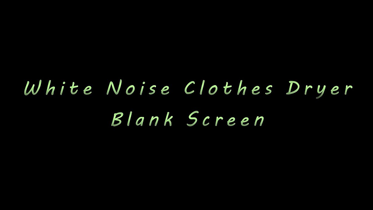 8 hours of Relaxing Clothes Dryer Sounds for Sleeping Tumble Dryer ...