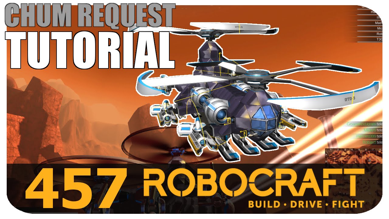 Robocraft Tutorial Tier 9 Medic Helicopter - Let's Build - YouTube