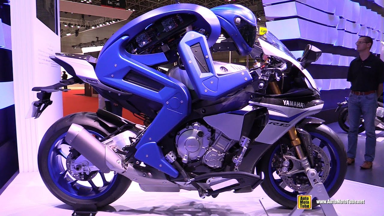 2015 Yamaha R1 with MOTOBOT - Autonomous Motorcycle Riding Humanoid ...