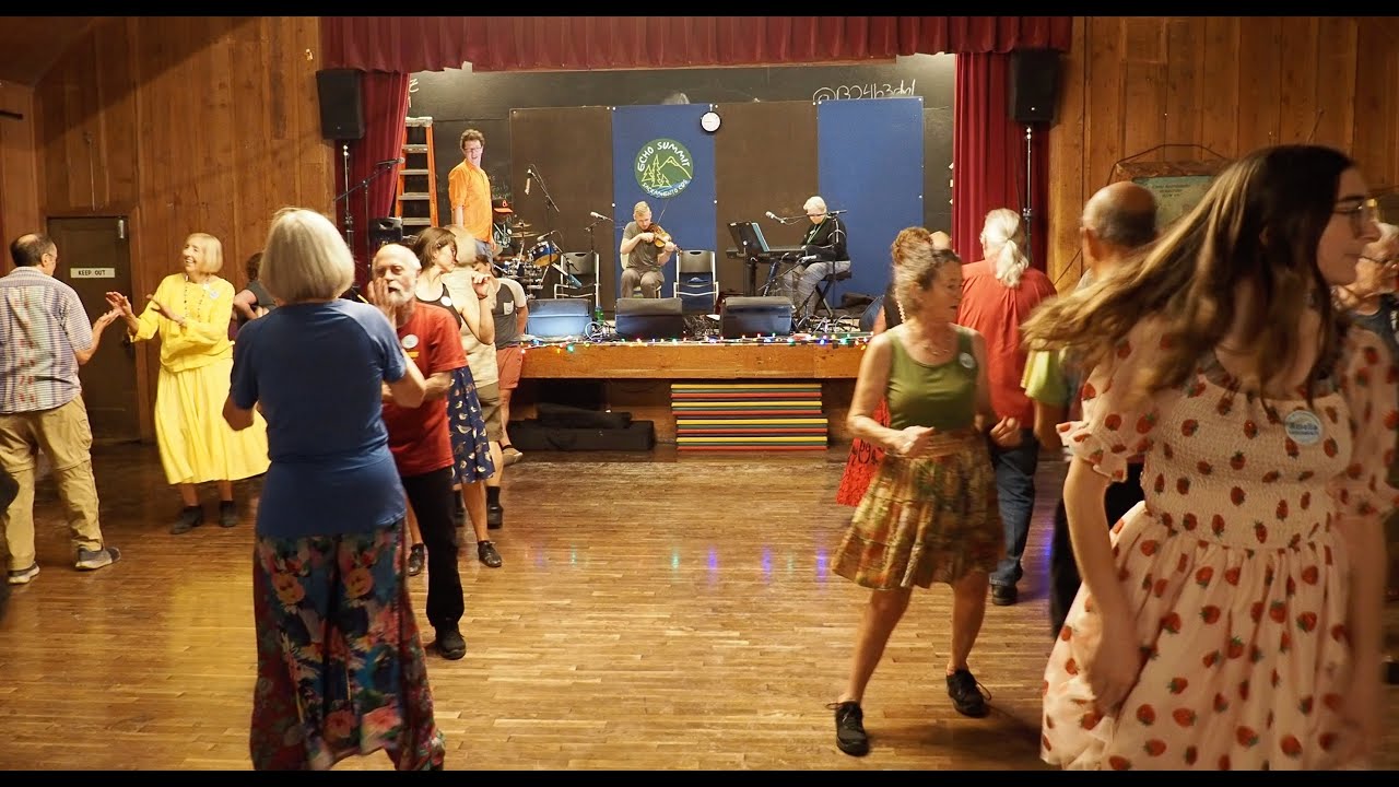 Contra Dancing to Toss the Possum at Echo Summit Dance Camp 2024 Friday night - YouTube
