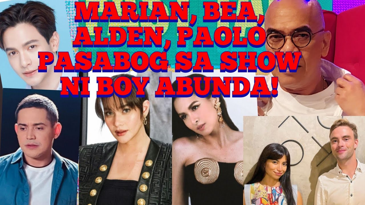MARIAN, BEA, ALDEN, GLAIZA, PAOLO PASABOG REBELASYON KAY BOY ABUNDA ...